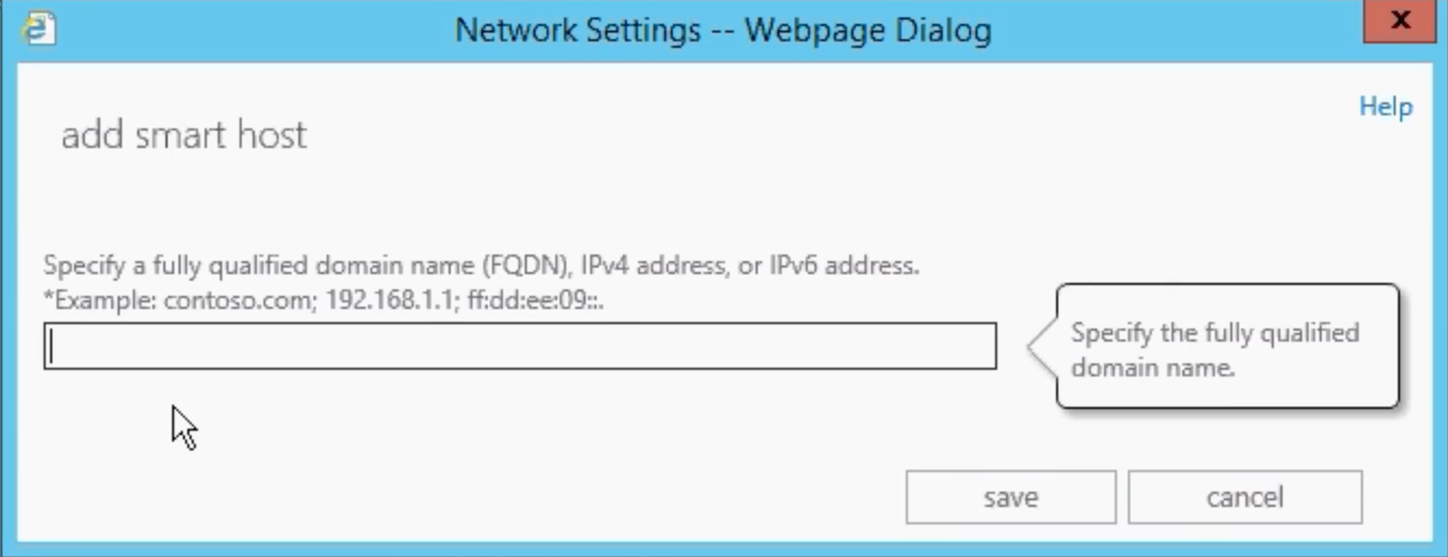 Exchange Server: Creating a send connector / smarthost