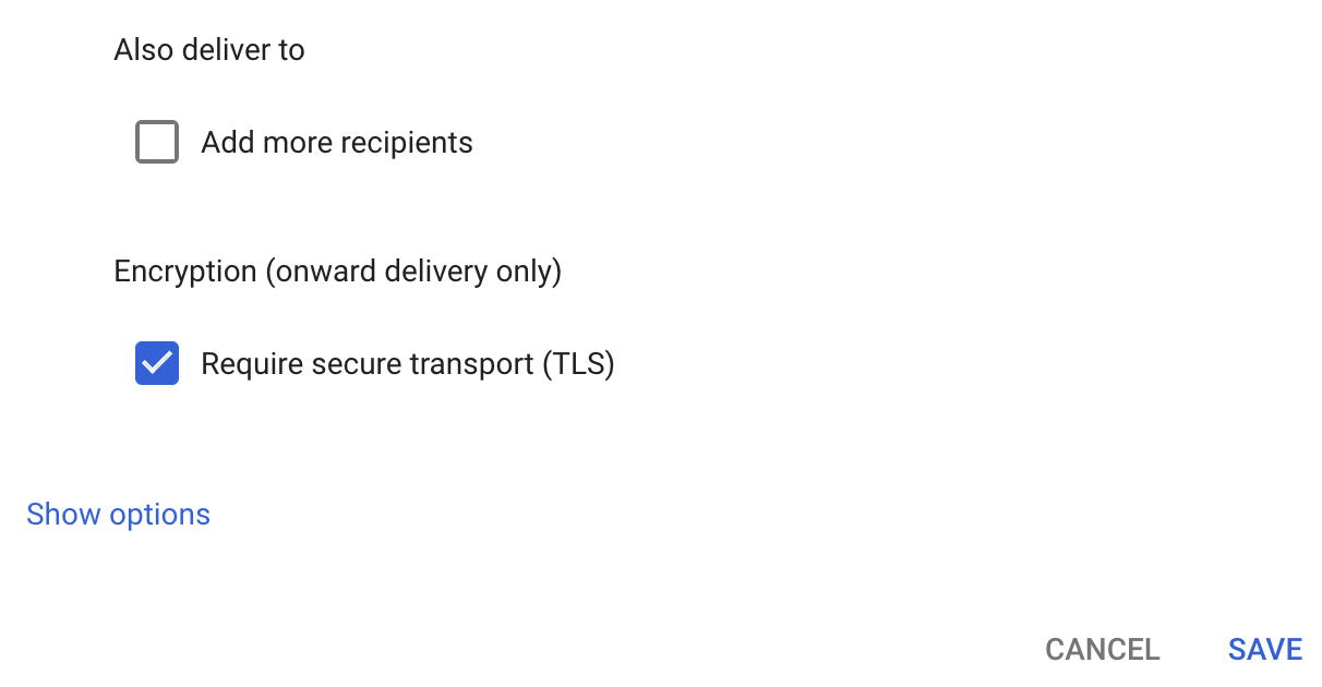 Outbound Security setup for Google Workspace: Segmented mail routing ...